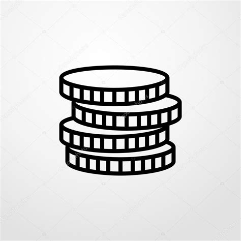 Coin Icon Coin Sign Stock Vector By ©salamzadeh 116551040