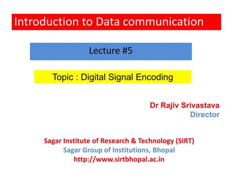 Data Communication And Computer Networks Digital Signal Encoding Ppt