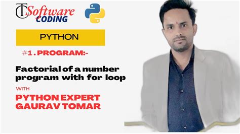 Find The Factorial Of A Given Number In Python Youtube