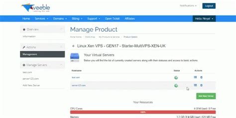 Linux Server  4 Veeble Hosting