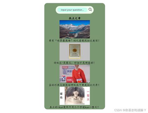 html css——做一个新闻搜索小卡片 html卡片代码 csdn博客