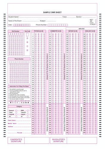 Pink Scholarship Exams Omr Sheets Gsm 150 50 At ₹ 4 Sheet In Chennai Id 2848941742262