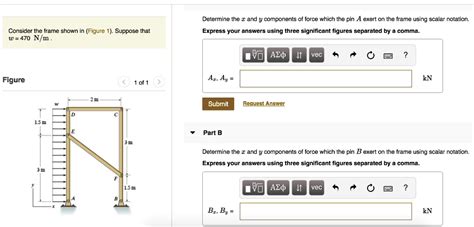 Consider The Frame Shown In Figure 1 Suppose That W 470 Nm