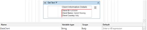 Add String Output Variable From The Gettext Into Build Data Table
