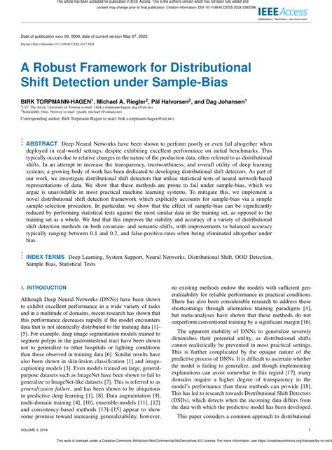 PDF A Robust Framework For Distributional Shift Detection Under Sample Bias