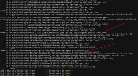 Elastic Node Cant Start Due To Removed Index Setting Elasticsearch