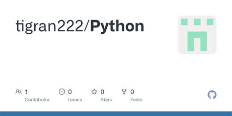 Github Tigran222python
