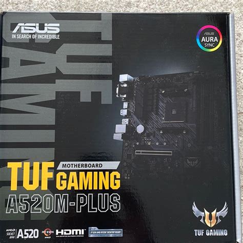 Placa Mãe Asus Amd Tuf Gaming A520m plus Socket Am4 Ryzen Série 5000 4000g e 3000 M 2 e Sata