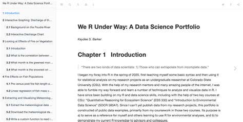 Bookdown Data Science Portfolio Kaydee Barker