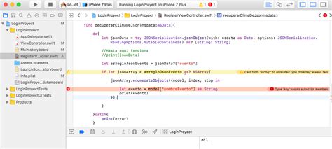 Php Error Al Recibir Información De Un Json En Swift 3 Stack