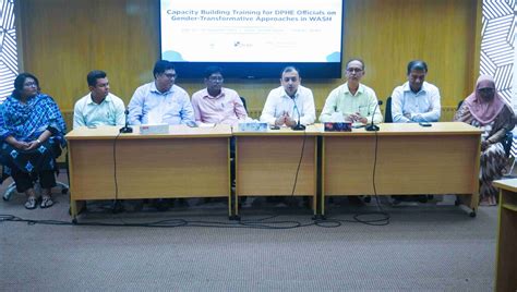 Empowering Dphe Officials Building Capacity On Gender Responsive Wash