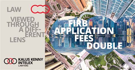 Firb Application Fees Double Kalus Kenny Intelex