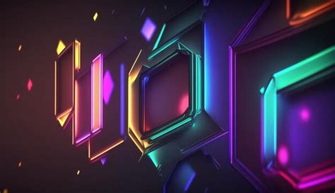 Premium AI Image Abstract Uv Ultraviolet Light Composition