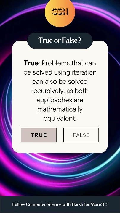 Can Every Iterative Problem Be Solved Recursively 🔄 Trendingshorts