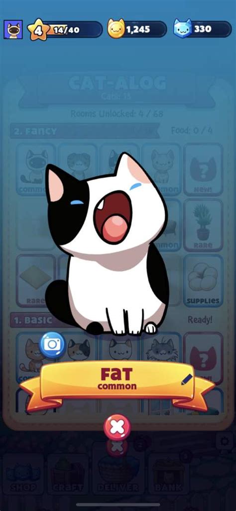 Cat Game Game Ui Database