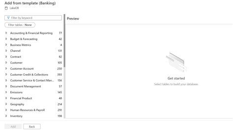 Template Gallery In Azure Synapse Lake Database