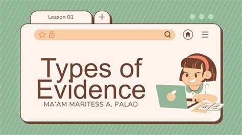 Types Of Evidence Pptx English 9 Evidence Pptx