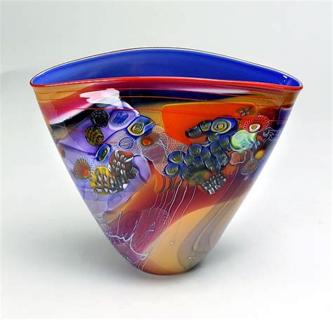 Ruby Sunset Colorfield Vessels By Wes Hunting Art Glass Vessel Artful Home Art Glass Vase