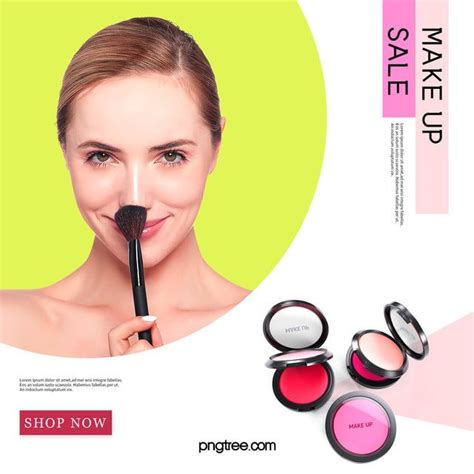 간단한 일러스트 쿠션 메이크업 프로모션 Snsbanner 템플릿 Psd 다운로드 디자인 자료 다운로드 메이크업 아이디어 메이크업 화장품