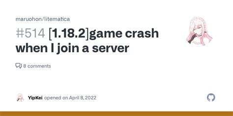 1182 Game Crash When I Join A Server · Issue 514 · Maruohon