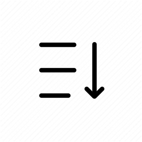 Arrow List Sort Icon