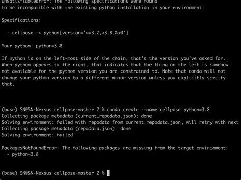 jupyterで環境が作れないです