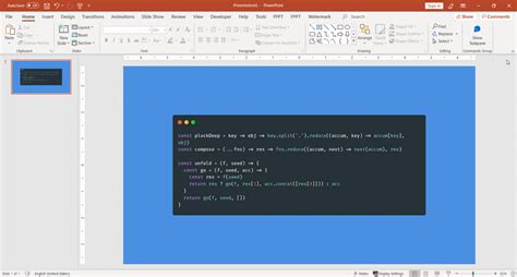 Embed Code In Powerpoint Slide With Carbonnow