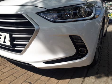 2018년 현대 아반떼ad 앞범퍼 판금도색 시공