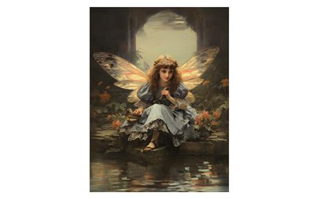 Fairy Girl Forest Poster Art Print Graphic By Kaleriia Studio