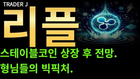 리플 전망 및 대응전략 형님들의 빅픽처를 보셔야 합니다 Youtube