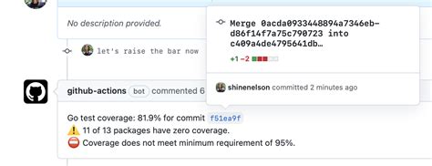 Coverage Reports Attached To Merge Commits On Pull Requests · Issue 34