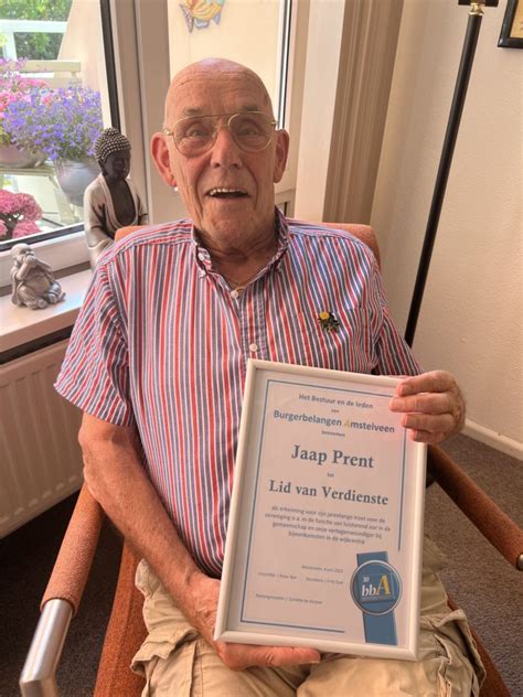 Jaap Prent Lid Verdienste Bba Amstelveen Blog
