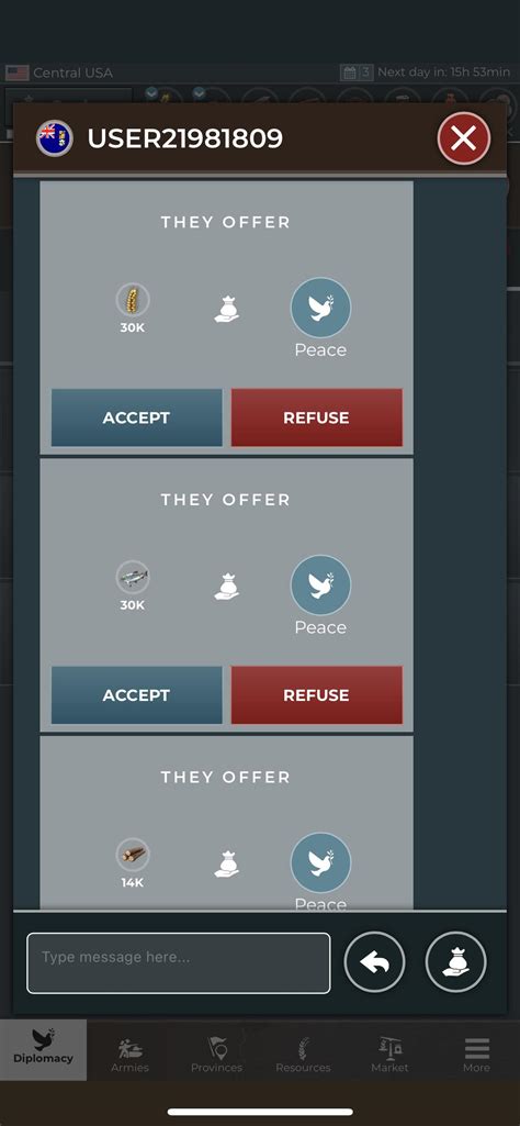Unable To Accept Resource Trades Is There A Reason Or Limit Try To