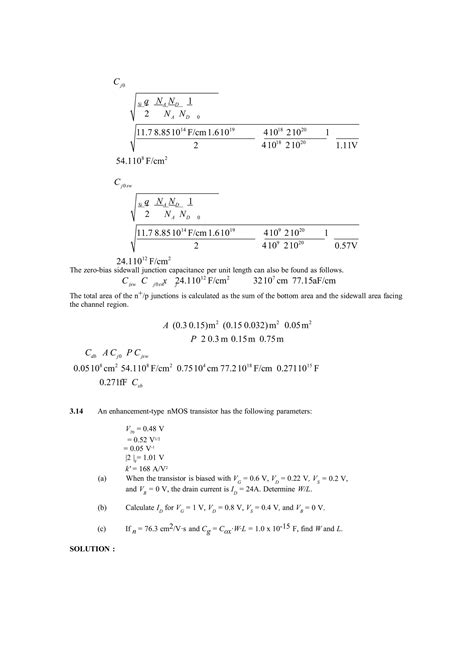 Solutions Manual For Cmos Digital Integrated Circuits Analysis And Design Th Edition By Kang PDF