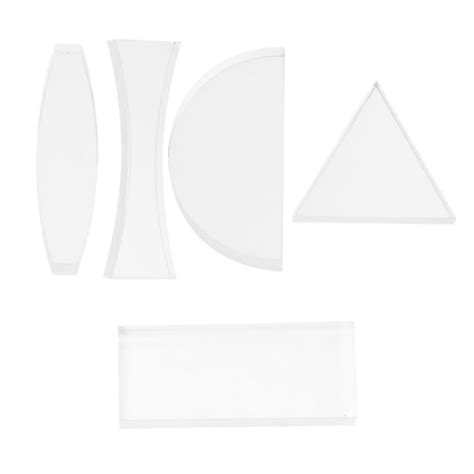 Ultechnovo 5 Pcs Optical Glass Prism Optical Crystal Photography Prism