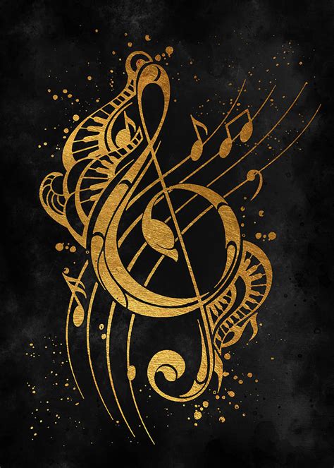 Watercolor Treble Clef Art Print Watercolor Print Art Print Music