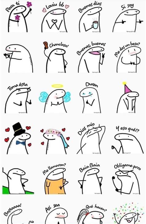 Pack De Imagens Flork Engraçadas Png Şirin çizim Çıkartma Sticker