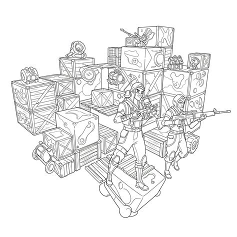 Fortnite Coloring Pages Free Printable Pdf