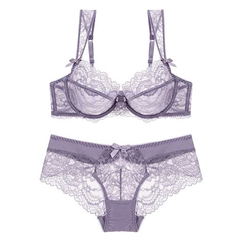 섹시한 레이스 투명한 브래지어와 돌 울트라 얇은 언라인 브래지어와 팬티 세트 플러스 사이즈 속옷 여성 란제리 A B C D 컵 95c 95d브라 And 브리프 세트