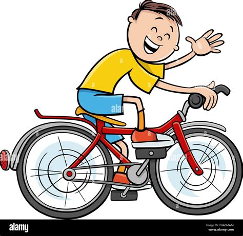 Riding Bike Cartoon