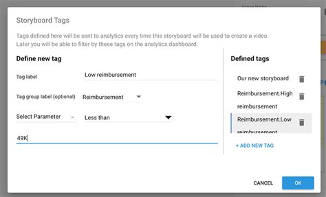 Storyboard Tags Idomoo Academy
