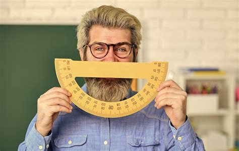 Premium Photo Science Is My Life Man Use Protractor Stem Education