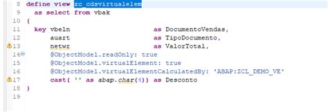 Usando Virtual Elements Em Abap Cds Views