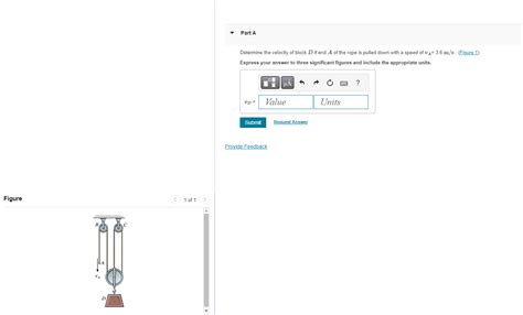 Solved Determine The Velocity Of Block D If End A Of Th