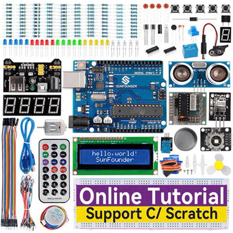 Sunfounder Starter Kit для Arduino Uno уровень для начинающих купить по цене 2890 грн в