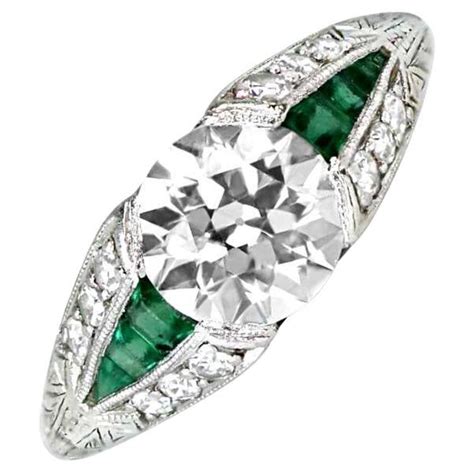 Anello Di Fidanzamento Antico Con Diamante Vecchio Taglio Euro Da 202