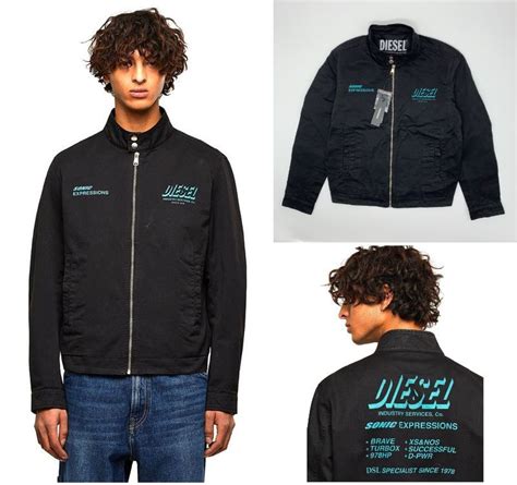サイズ選択 定価35200円 Diesel ボンバージャケット ガーメントダイでこなれ感 ブラック 黒 ディーゼル J Halls 新品 の