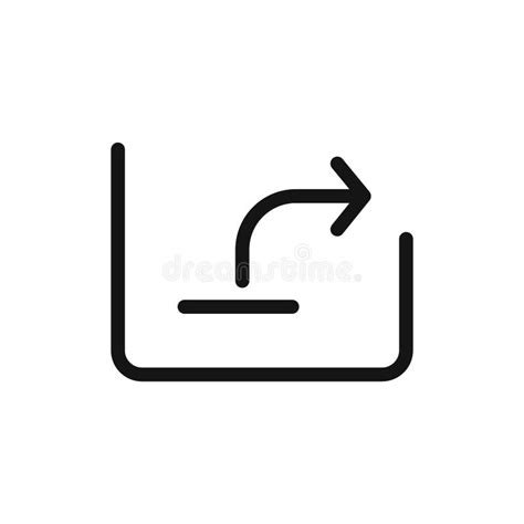Export Icon Thin Line Art Isolated Stock Vector Illustration Of Delivery Export