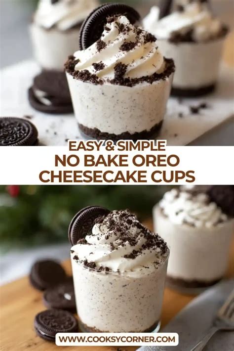 No Bake Oreo Cheesecake Cups