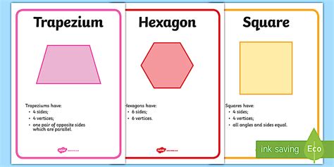 Editable 2d Shape Properties Display Photos Twinkl